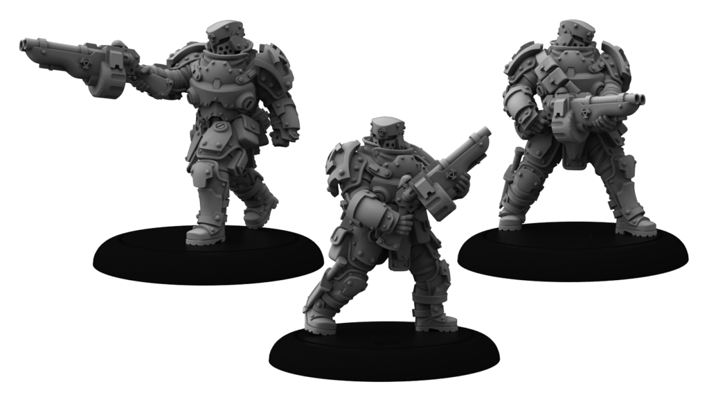 Khador Winter Korps Shock Trooper Gunners & Pikemen - Privateer Press